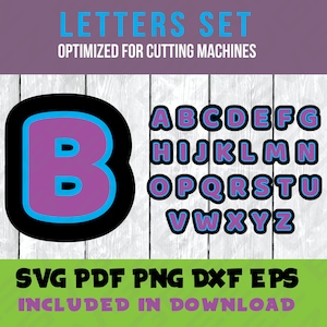 Alphabet Svg for Cricut and Other Cutting Machines. Layered Svg Cut ...