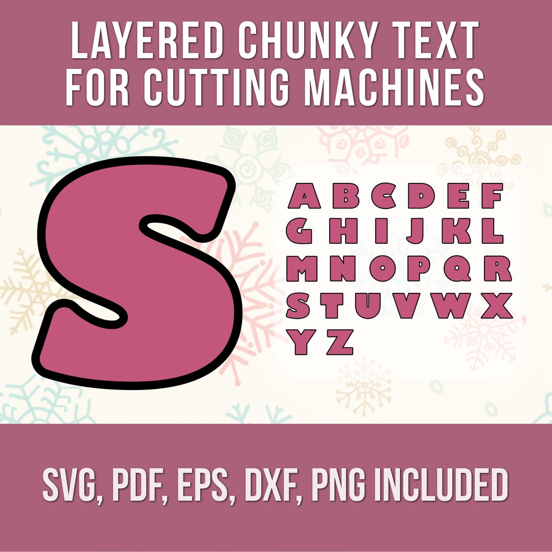 Alphabet SVG File for Cricut | Layered Cut File | Instant Download for ...