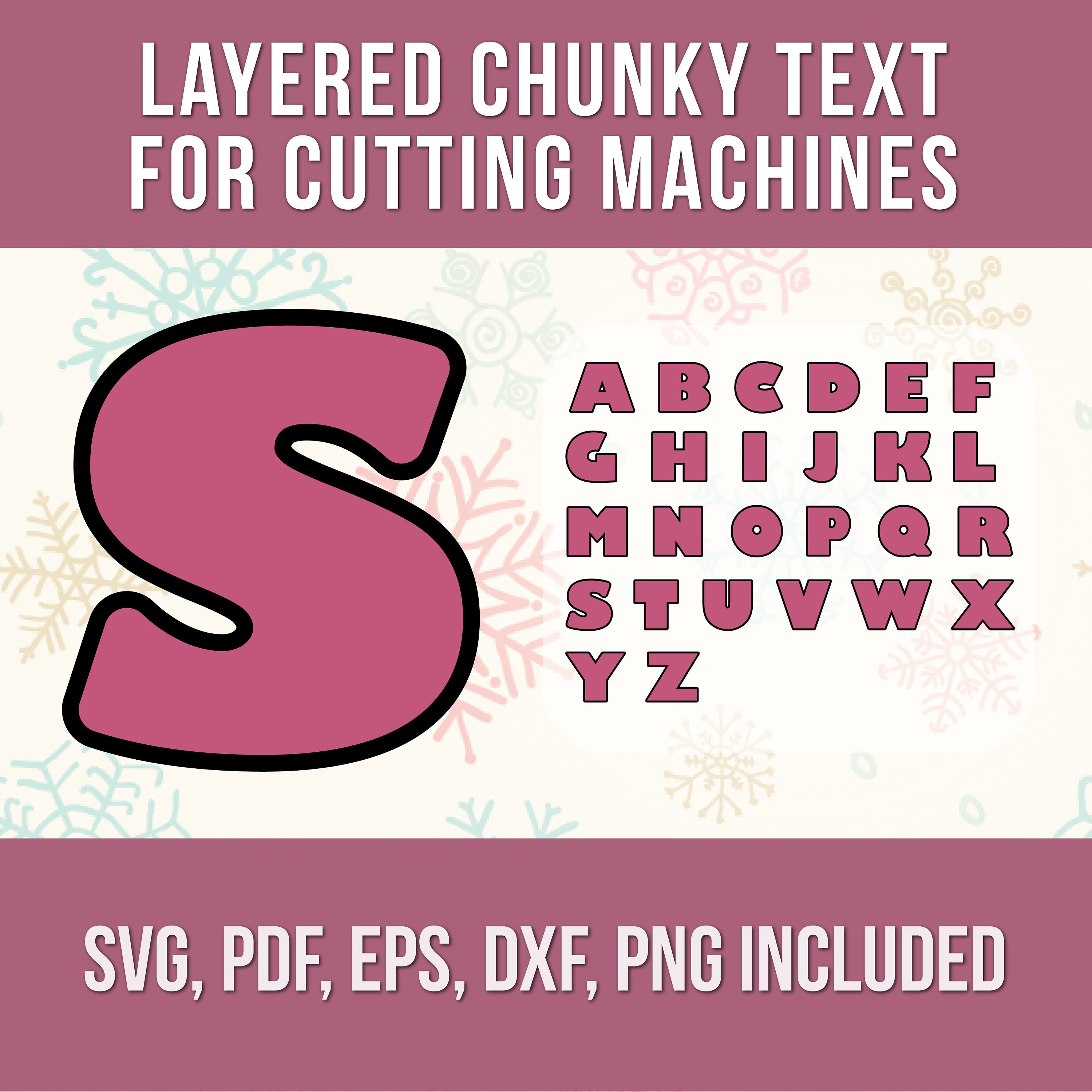 Alphabet SVG File for Cricut Layered Cut File Instant Download for ...