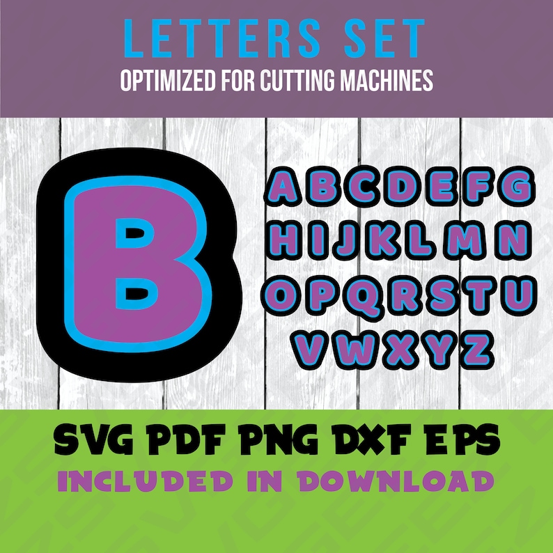 Alphabet Svg for Cricut and Other Cutting Machines. Layered Svg Cut ...
