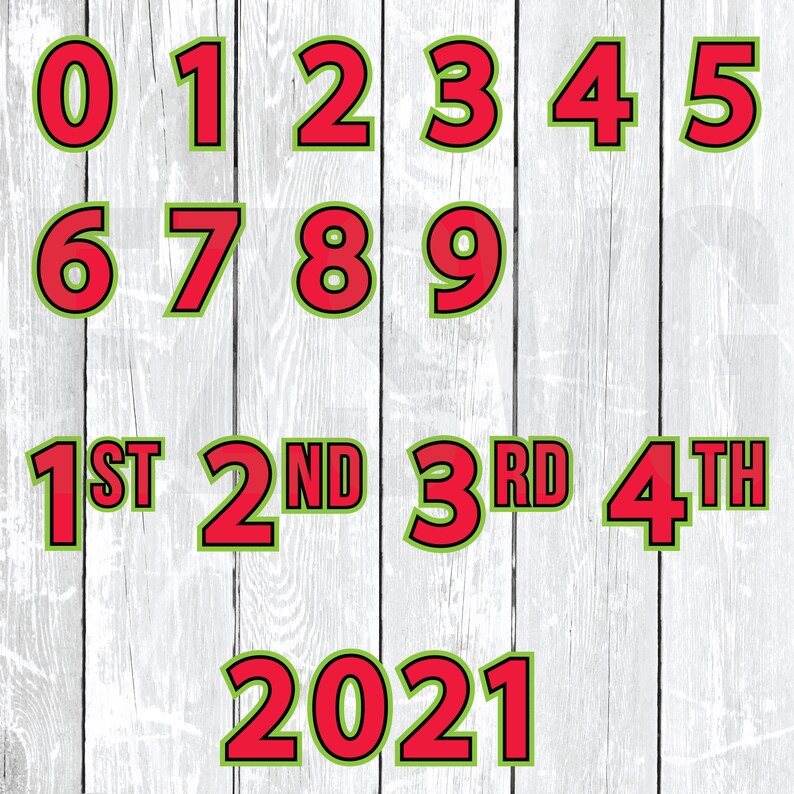 Numbers SVG for Cricut and Other Cutting Machines. SVG Cut File ...