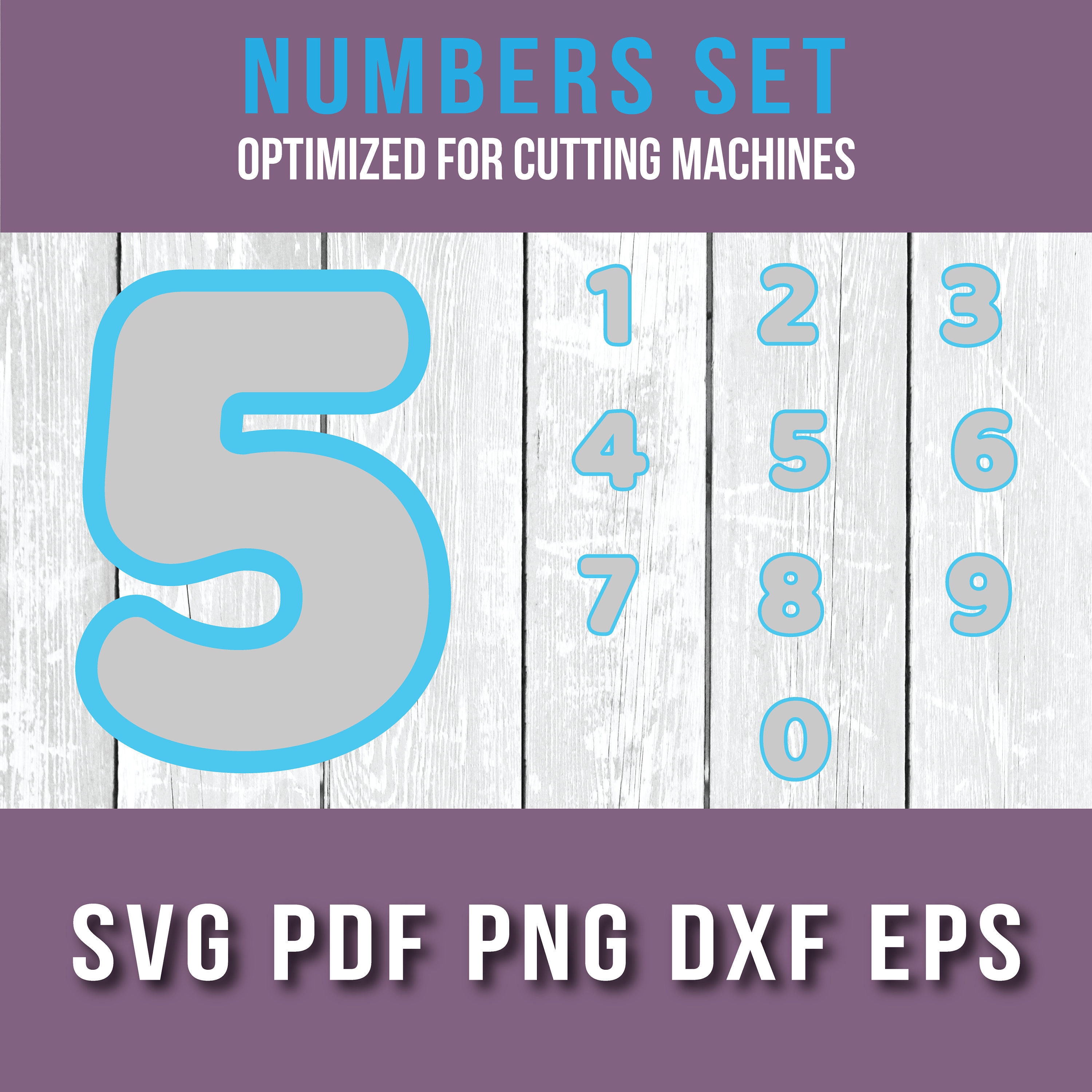 Layered Numbers SVG, Great for Birthday Numbers, Cake Toppers and ...