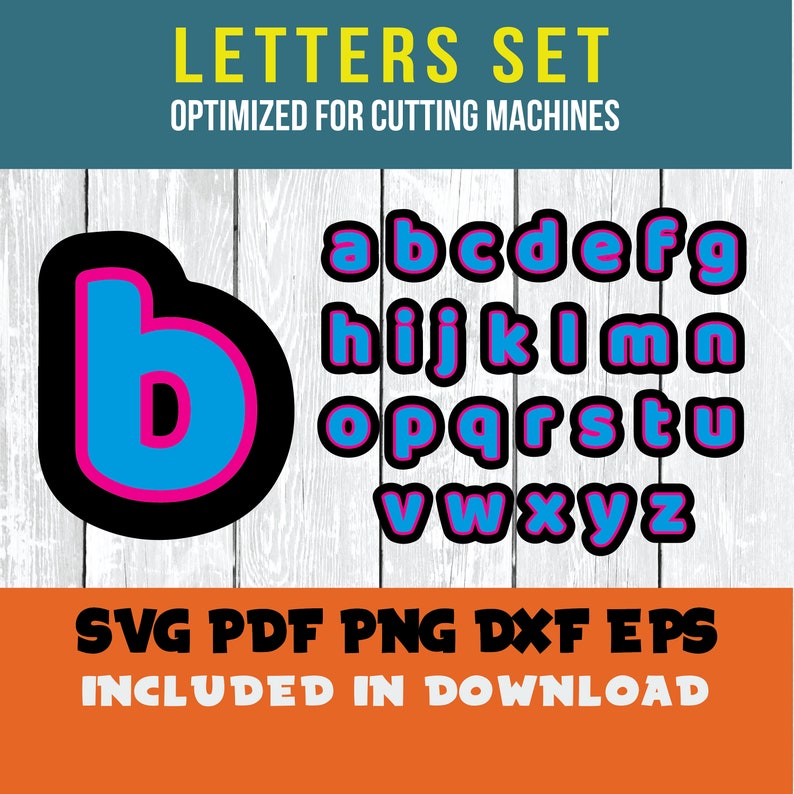 Alphabet Svg for Cricut and Other Cutting Machines. Layered Svg Cut ...