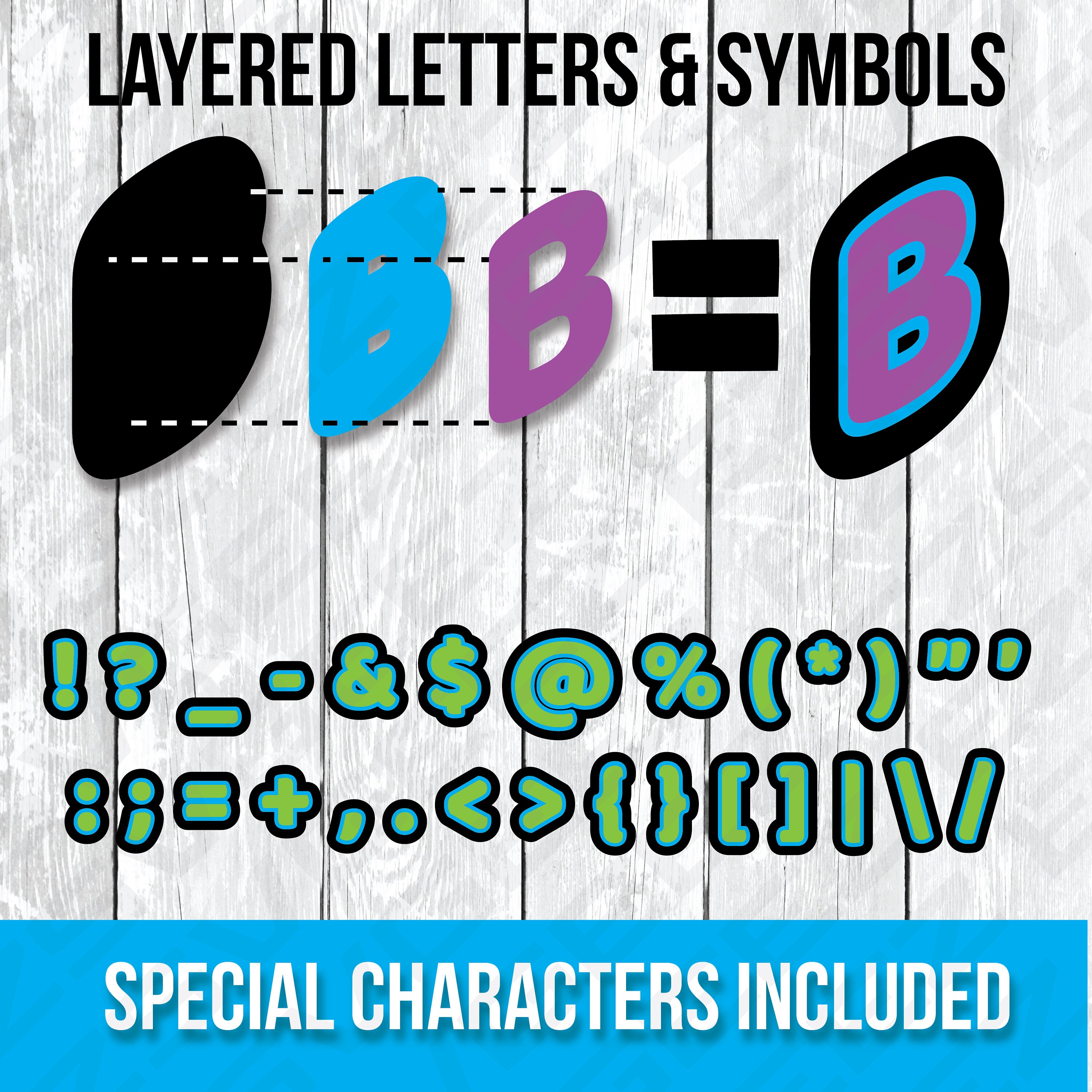 Alphabet Svg for Cricut and Other Cutting Machines. Layered Svg Cut ...