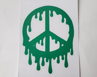 Peace Sign Drip Svg - Etsy