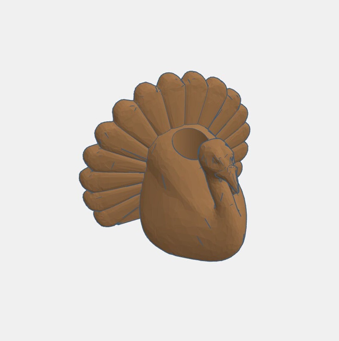 Real Turkey Straw Topper STL File for 3D Printing - Etsy UK