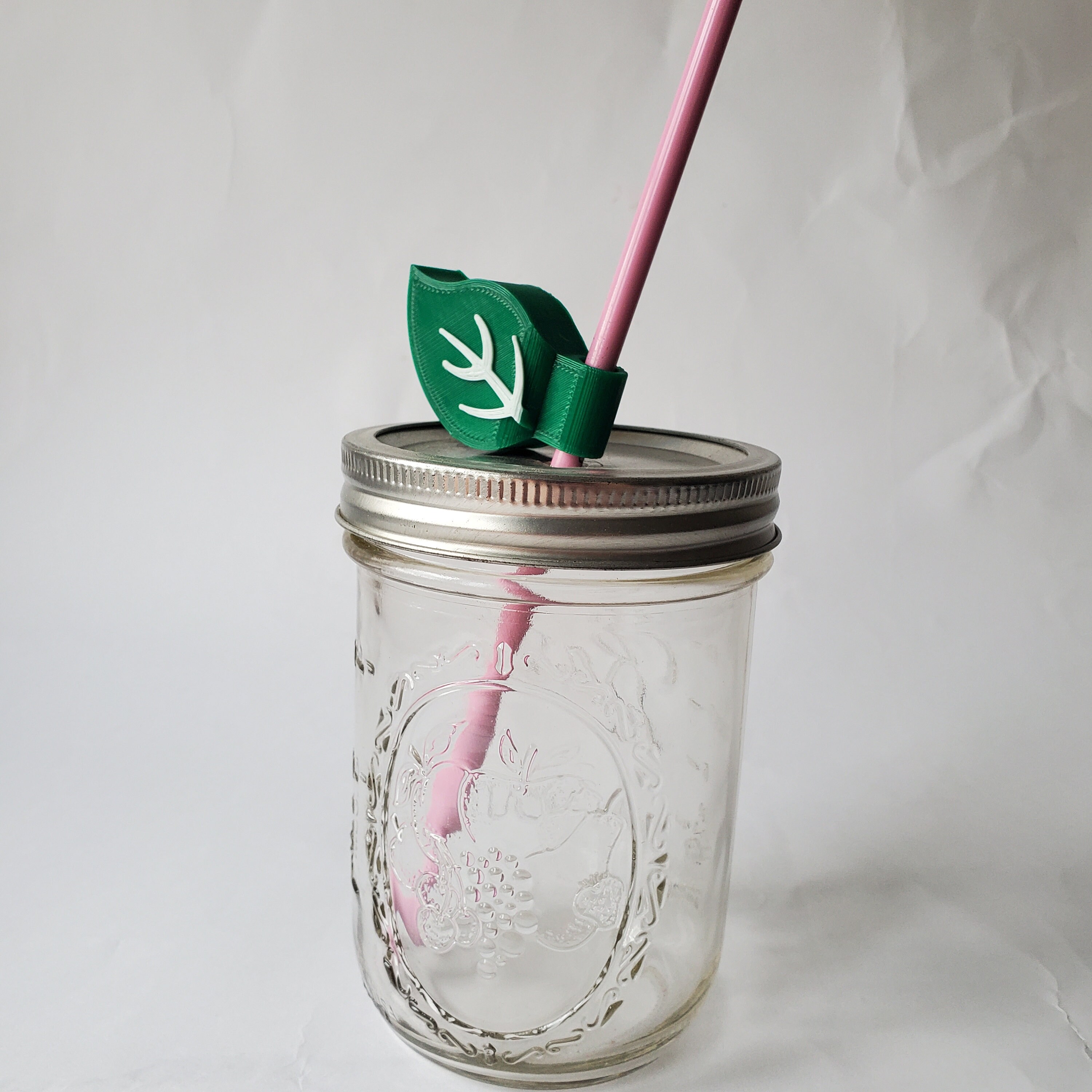 Teardrop Leaf Straw Topper Straw Buddy Dual Color - Etsy