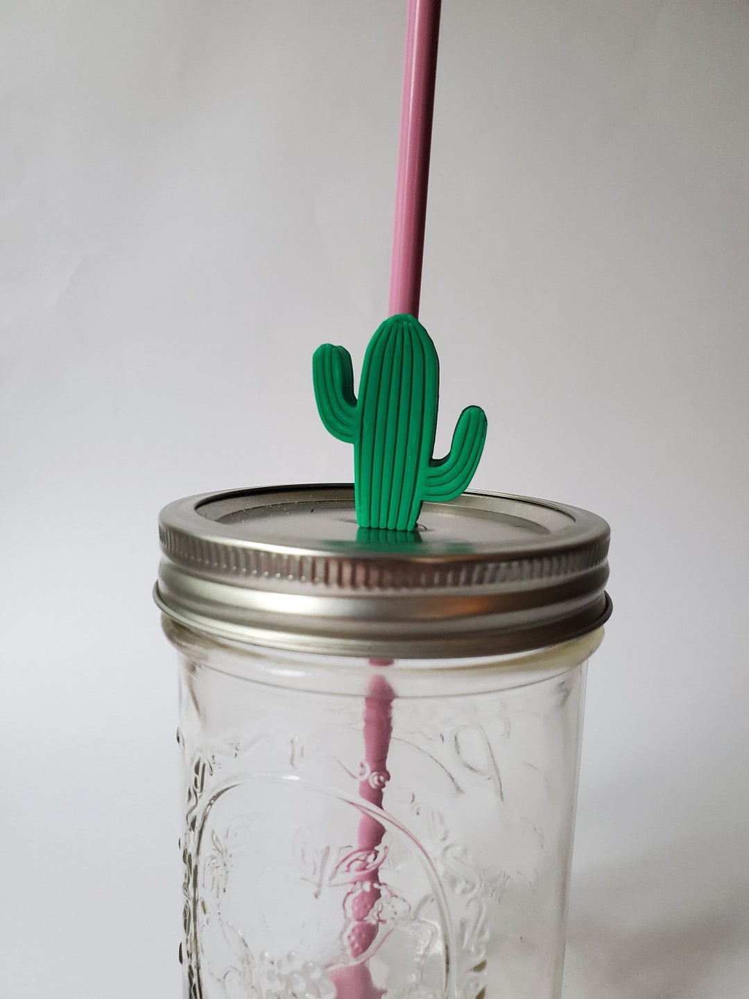 Cactus Straw Topper Straw Buddy -- Multiple Colors - Etsy
