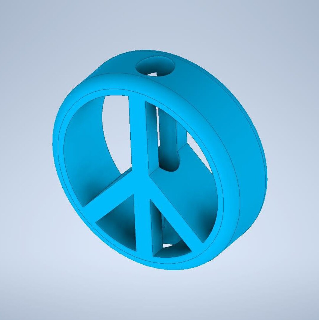 Peace Sign Straw Topper STL File for 3D Printing - Etsy