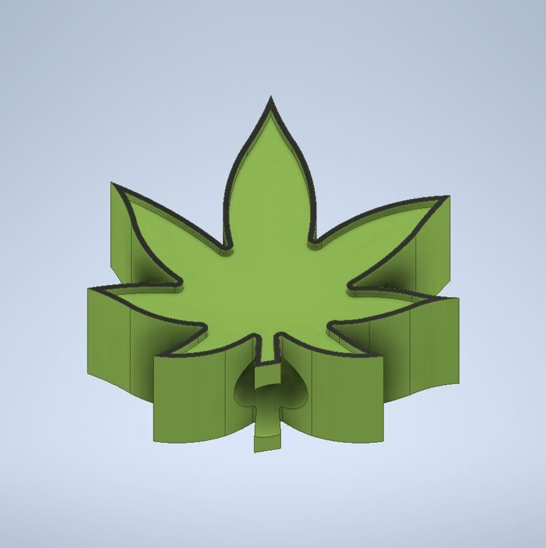 Cannabis Leaf Straw Topper STL File for 3D Printing - Etsy