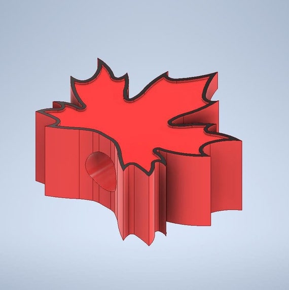 Maple Leaf Straw Topper STL File for 3D Printing | Etsy