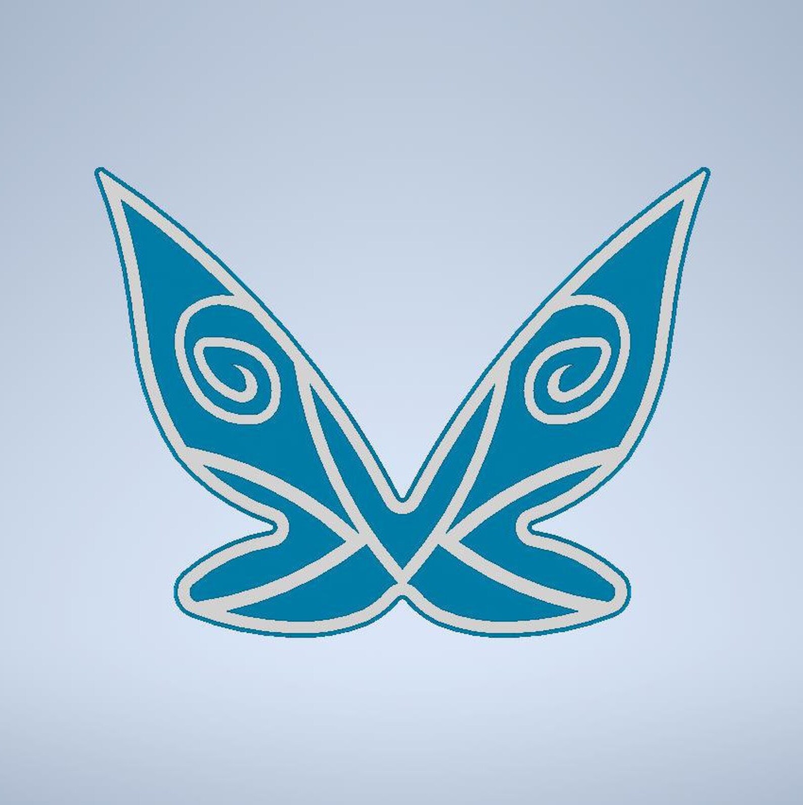 Fairy Wings Straw Topper STL File for 3D Printing - Etsy