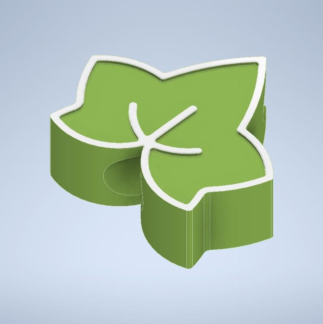 Ivy Leaf Straw Topper STL File for 3D Printing - Etsy