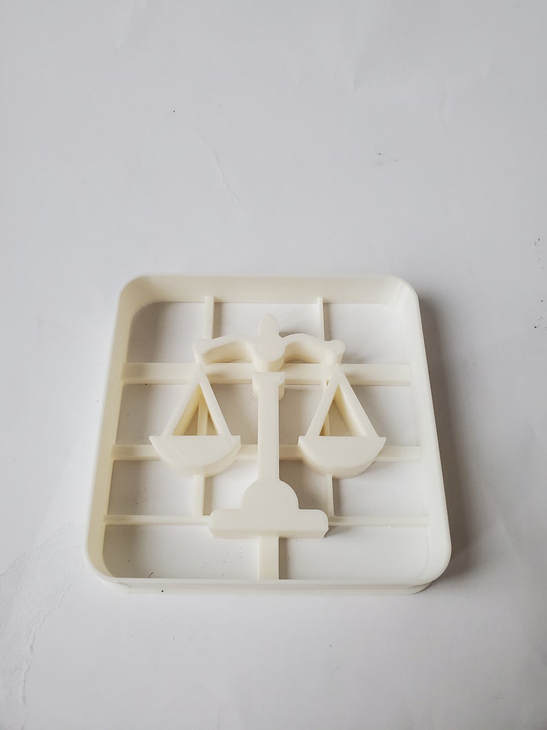 Scales of Justice Stamped Cookie Cutter Multiple Colors - Etsy