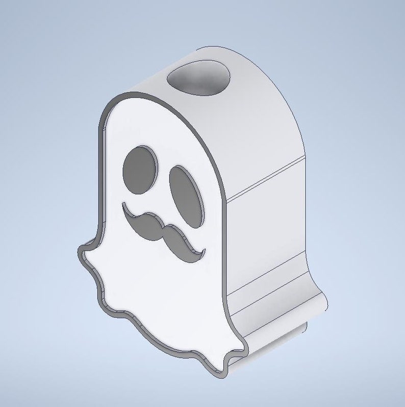Mr. Ghost Straw Topper STL File for 3D Printing - Etsy