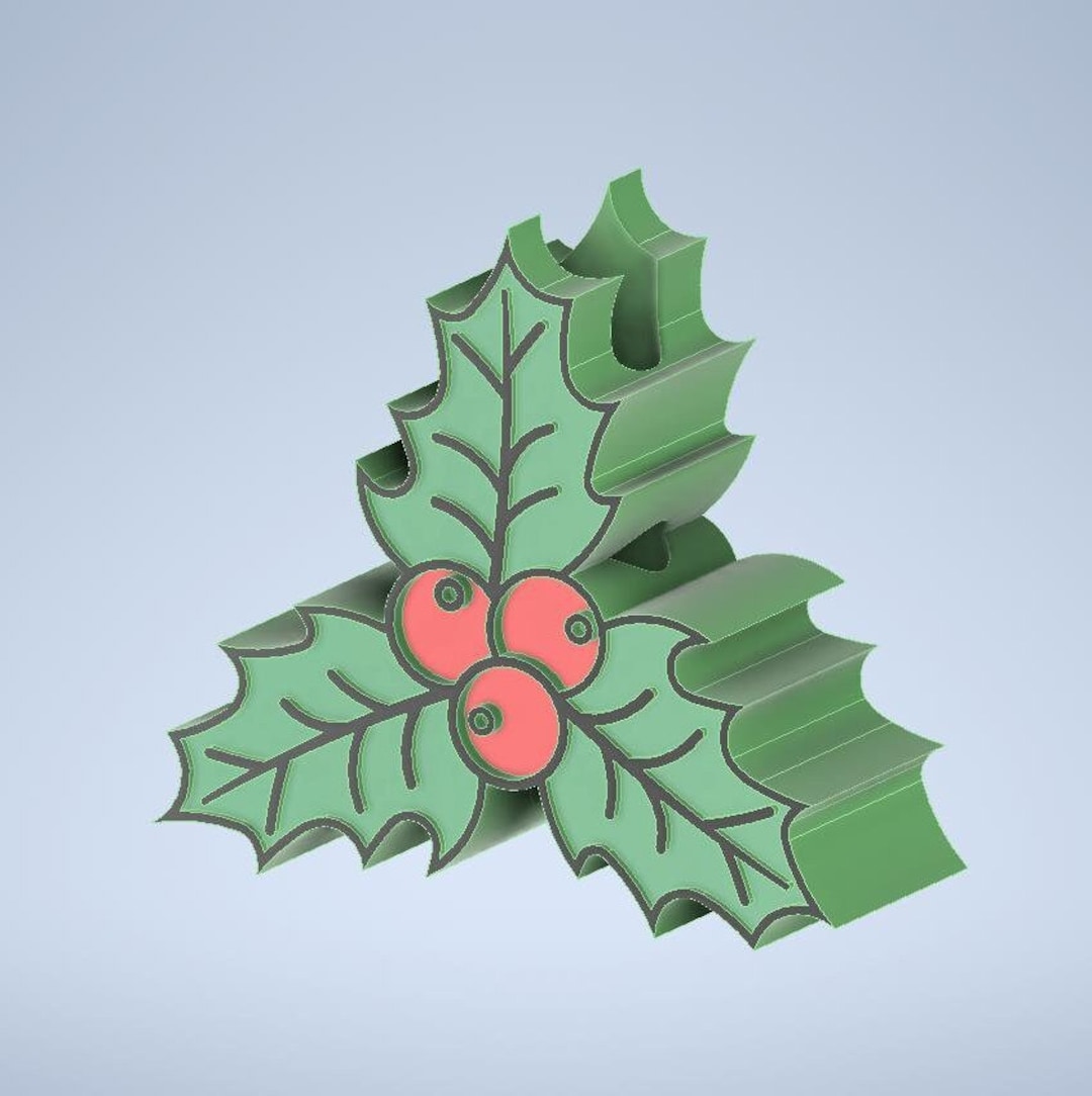 Mistletoe Straw Topper STL File for 3D Printing - Etsy