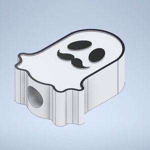 Mr. Ghost Straw Topper STL File for 3D Printing - Etsy