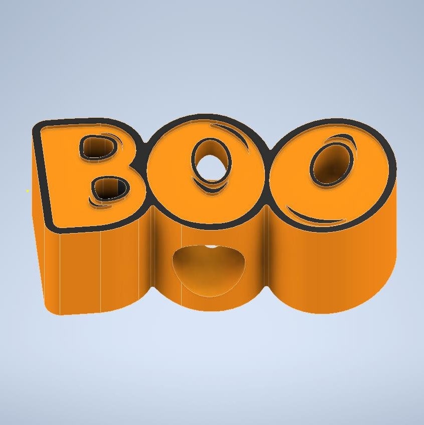 BOO Halloween Straw Topper STL File for 3D Printing - Etsy