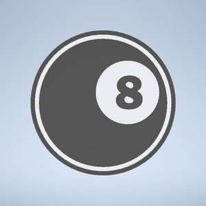 8 Ball Billiards Pool 3D Model STL File for 3D Printing - Etsy UK