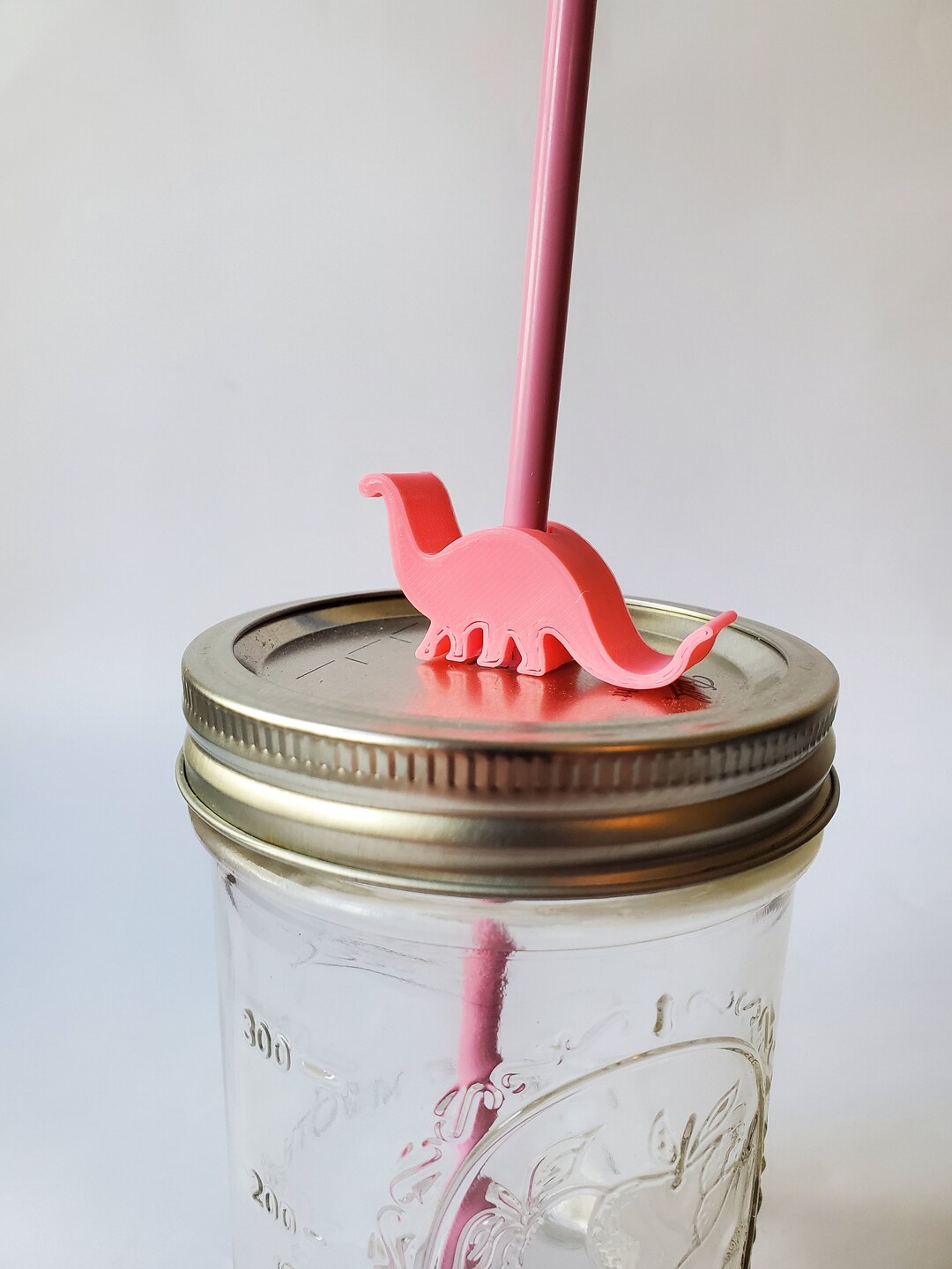 Brontosaurus Dinosaur Straw Topper Straw Buddy -- Multiple Colors - Etsy