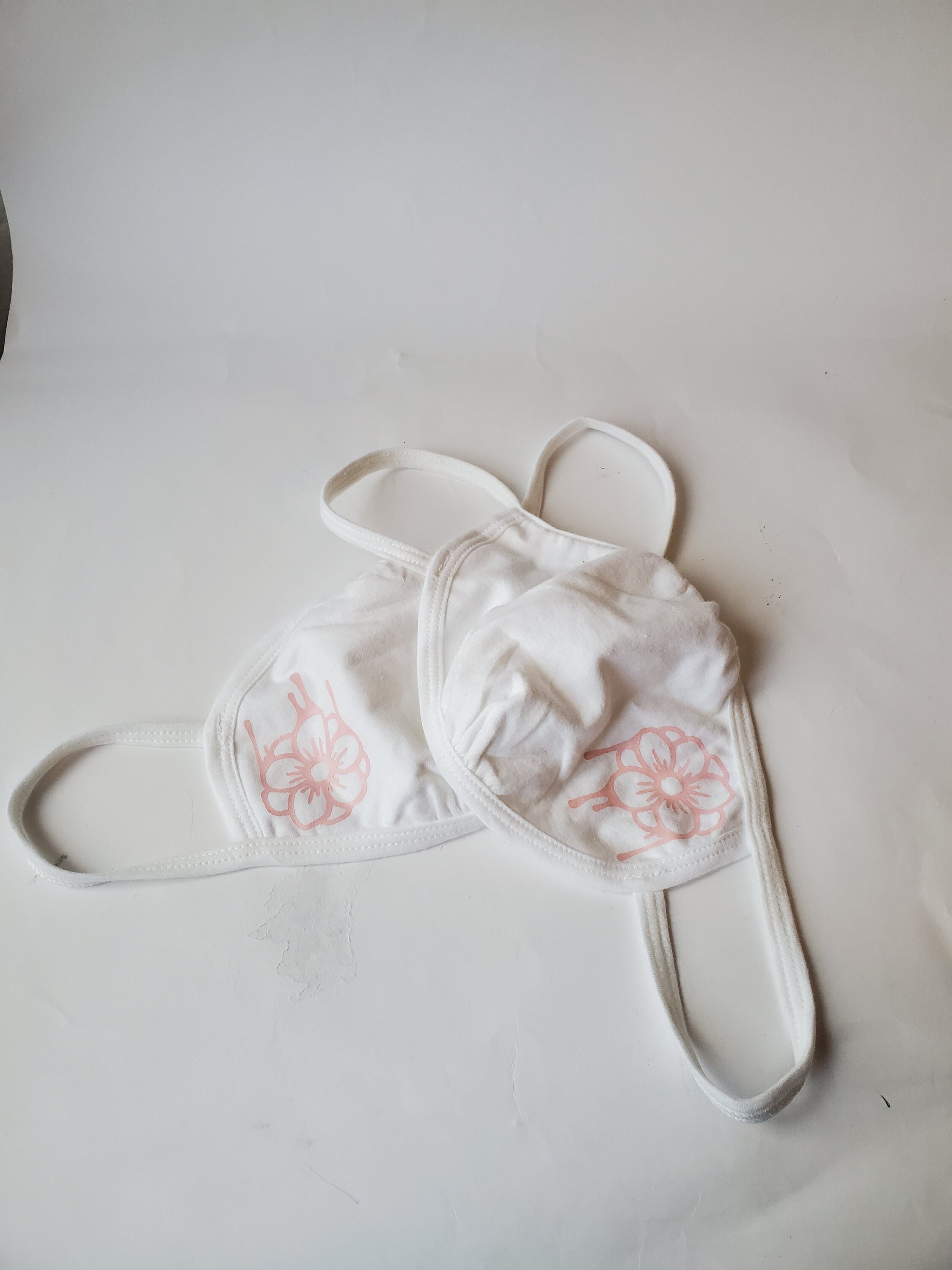 Drippy Flower Decal Cloth Face Mask | Etsy