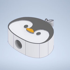 Cute Penguin Head Straw Topper STL File for 3D Printing - Etsy