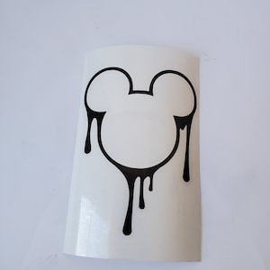Mickey Mouse Drippy Open Vinyl Sticker Decal Multiple Colors - Etsy