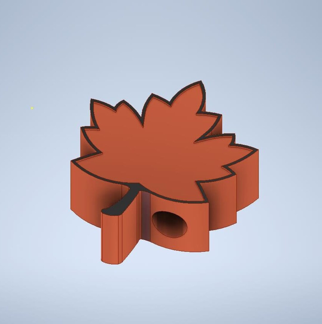 Maple Leaf Straw Topper STL File for 3D Printing - Etsy