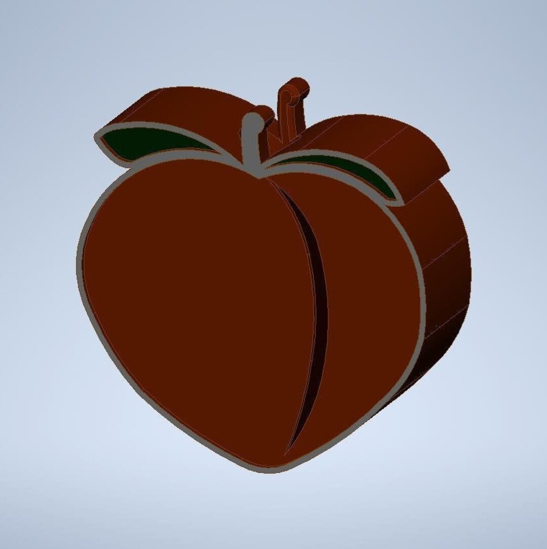 Peach Straw Topper STL File for 3D Printing - Etsy