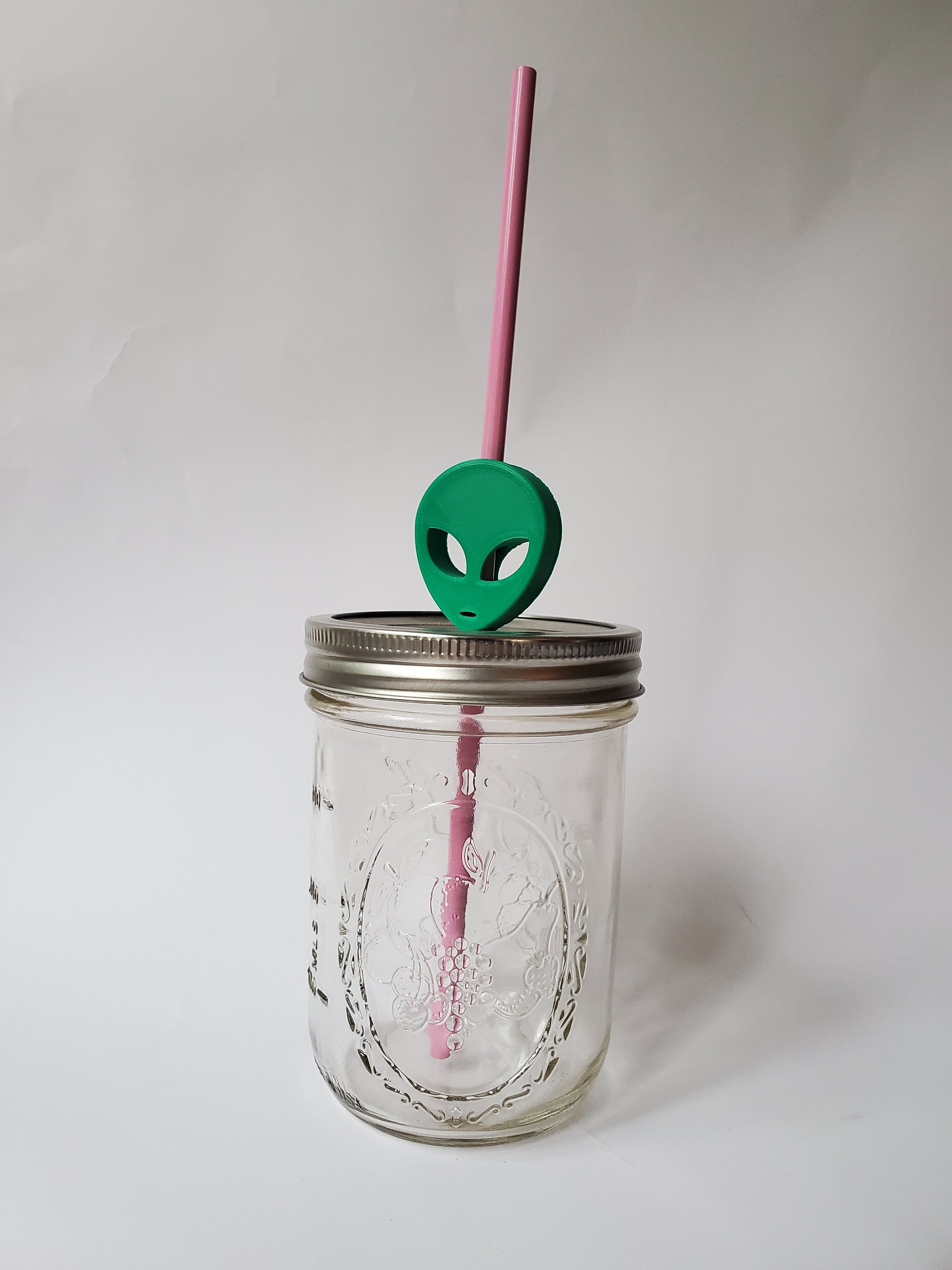 Alien Head Straw Topper Straw Buddy Multiple Colors - Etsy