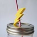 Lightning Bolt Straw Topper Straw Buddy Multiple Colors - Etsy