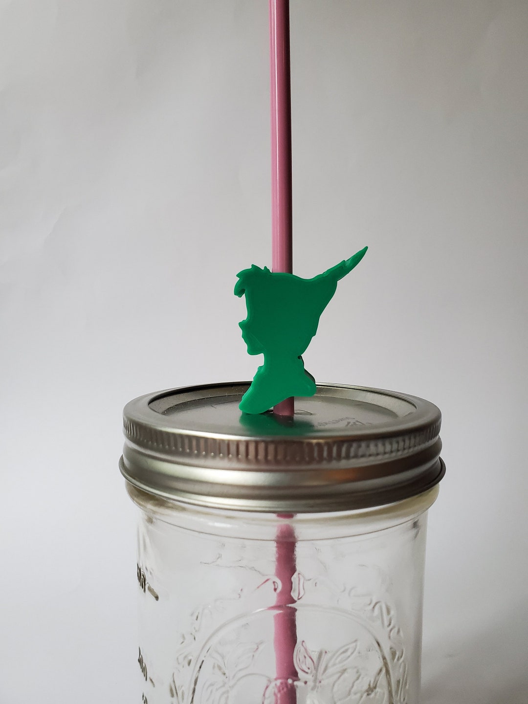 Peter Pan Head Straw Topper Straw Buddy Multiple Colors - Etsy