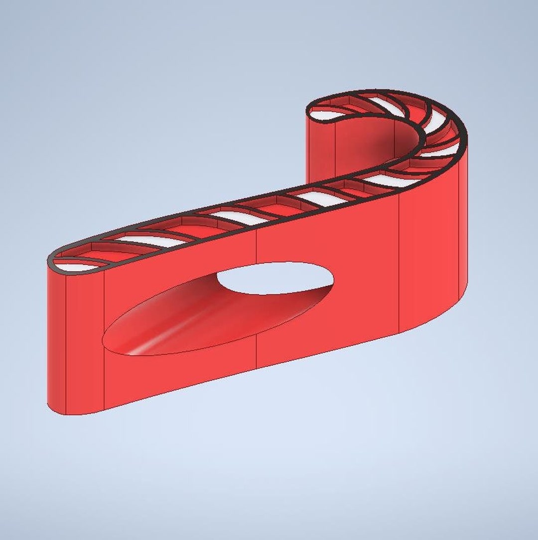 Candy Cane Straw Topper STL File for 3D Printing - Etsy