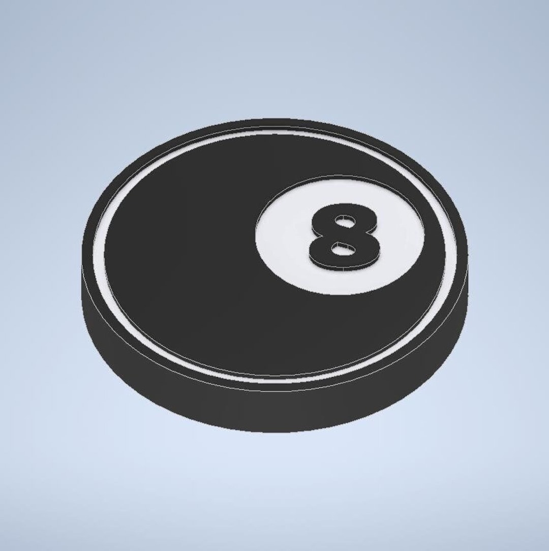 8 Ball Billiards Pool 3D Model STL File for 3D Printing - Etsy UK