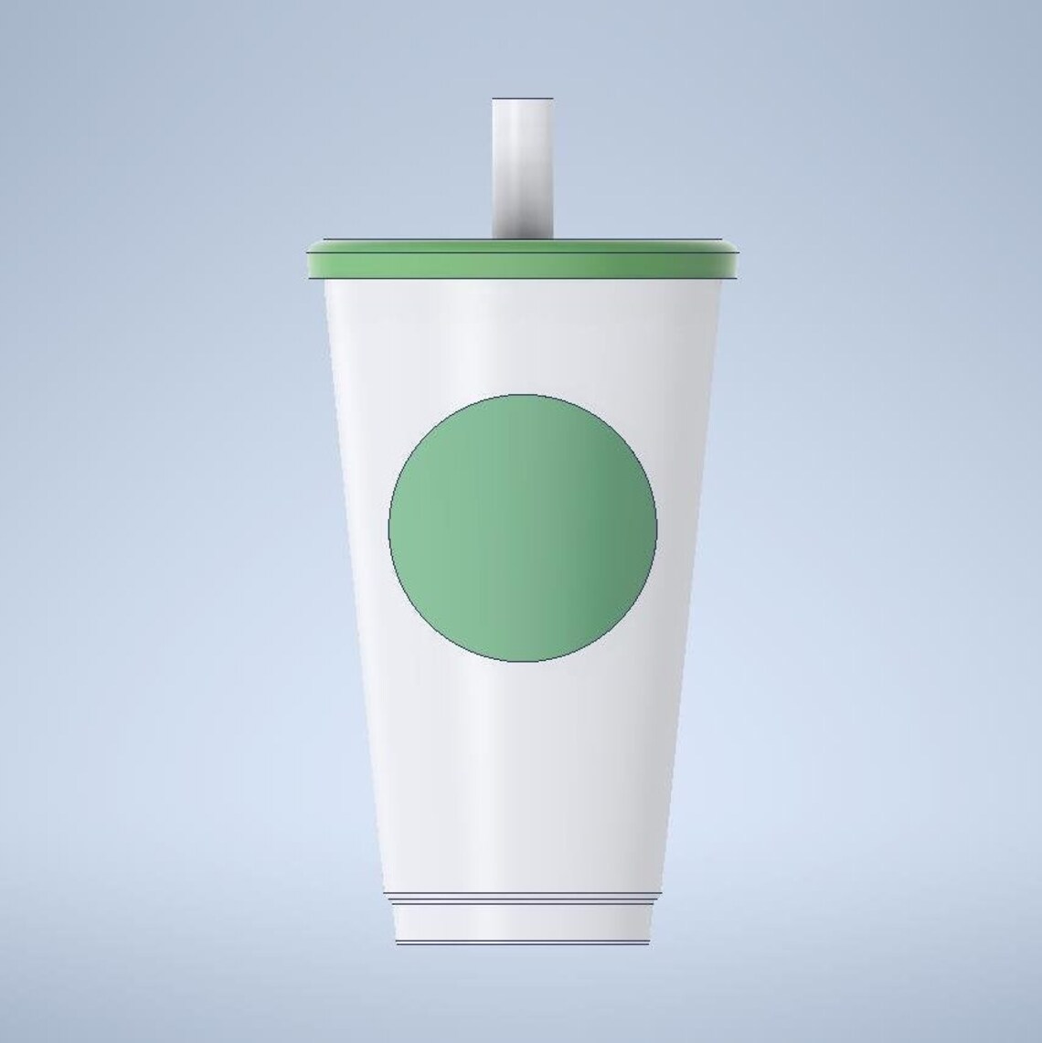 Starbucks Cup With Straw Straw Cover STL File for 3D Printing - Etsy