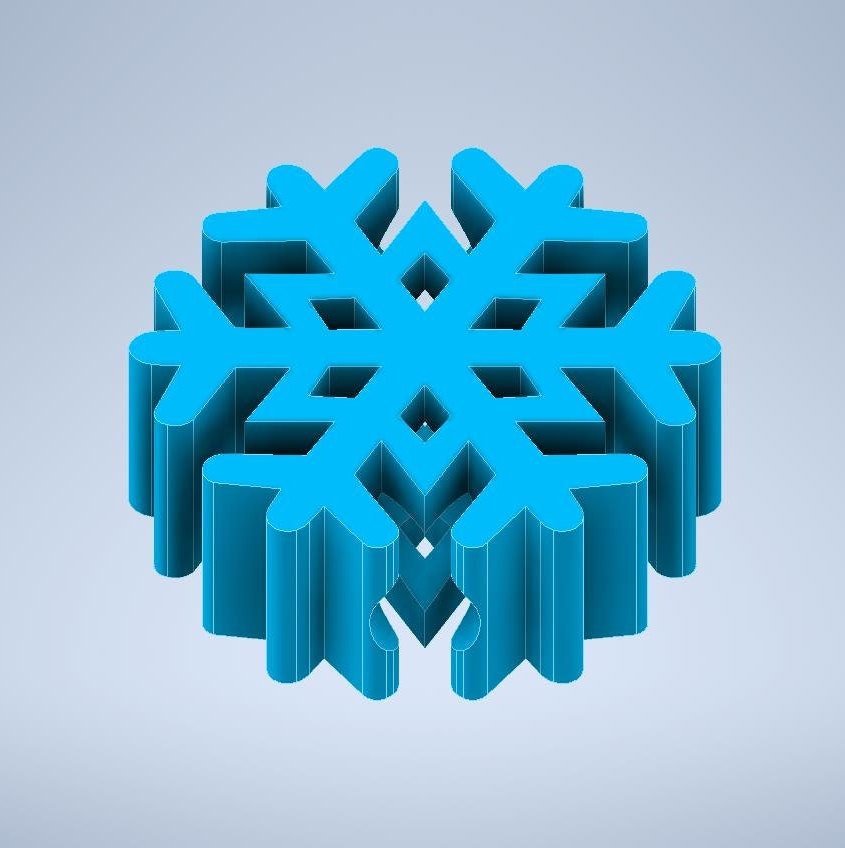 Snowflake Straw Topper STL File for 3D Printing | Etsy