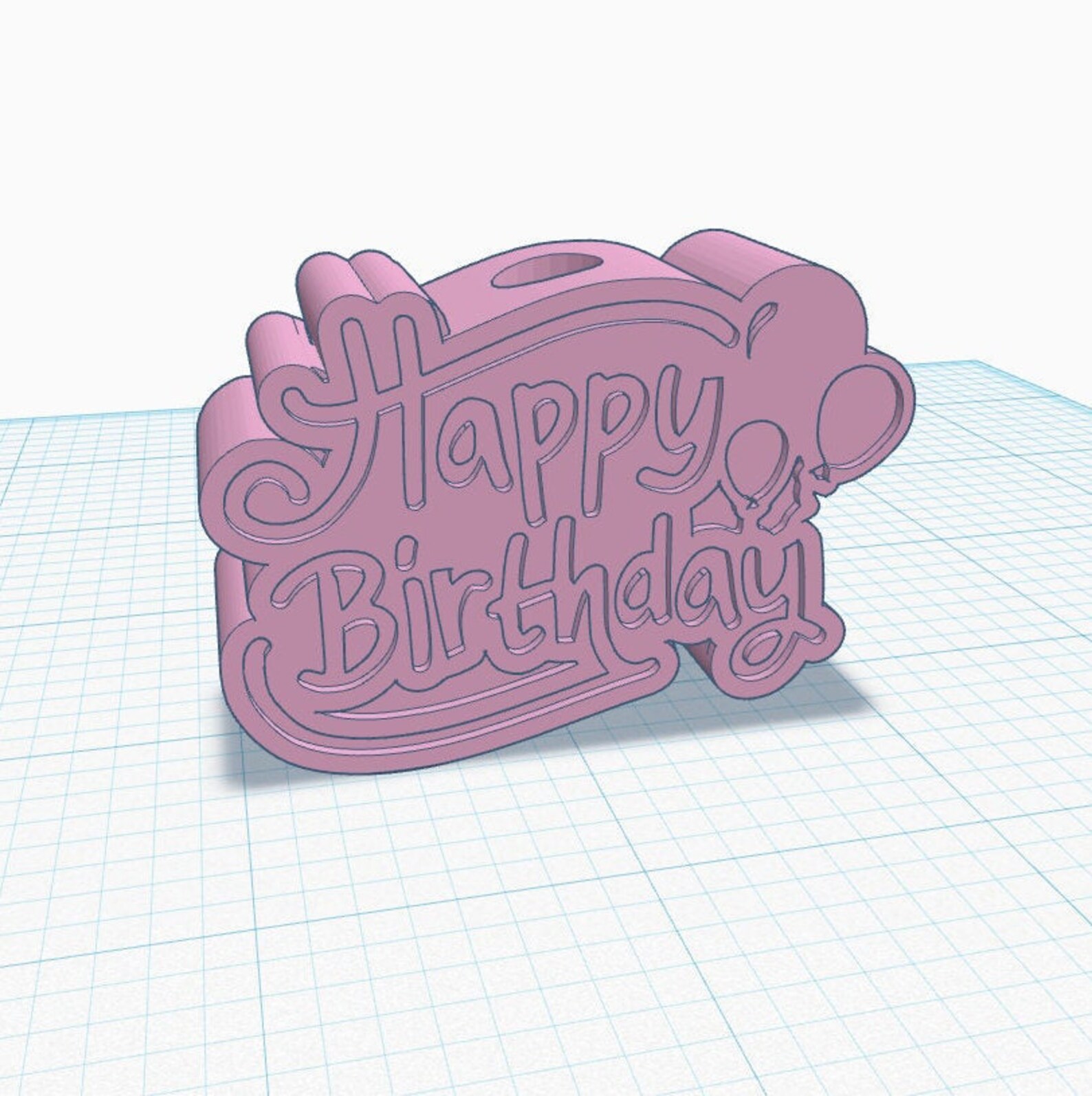 Happy Birthday Straw Topper STL File for 3D Printing - Etsy