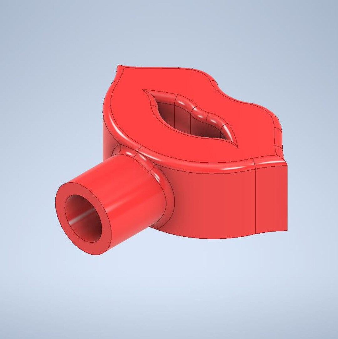 Lips Straw Cover STL File for 3D Printing - Etsy