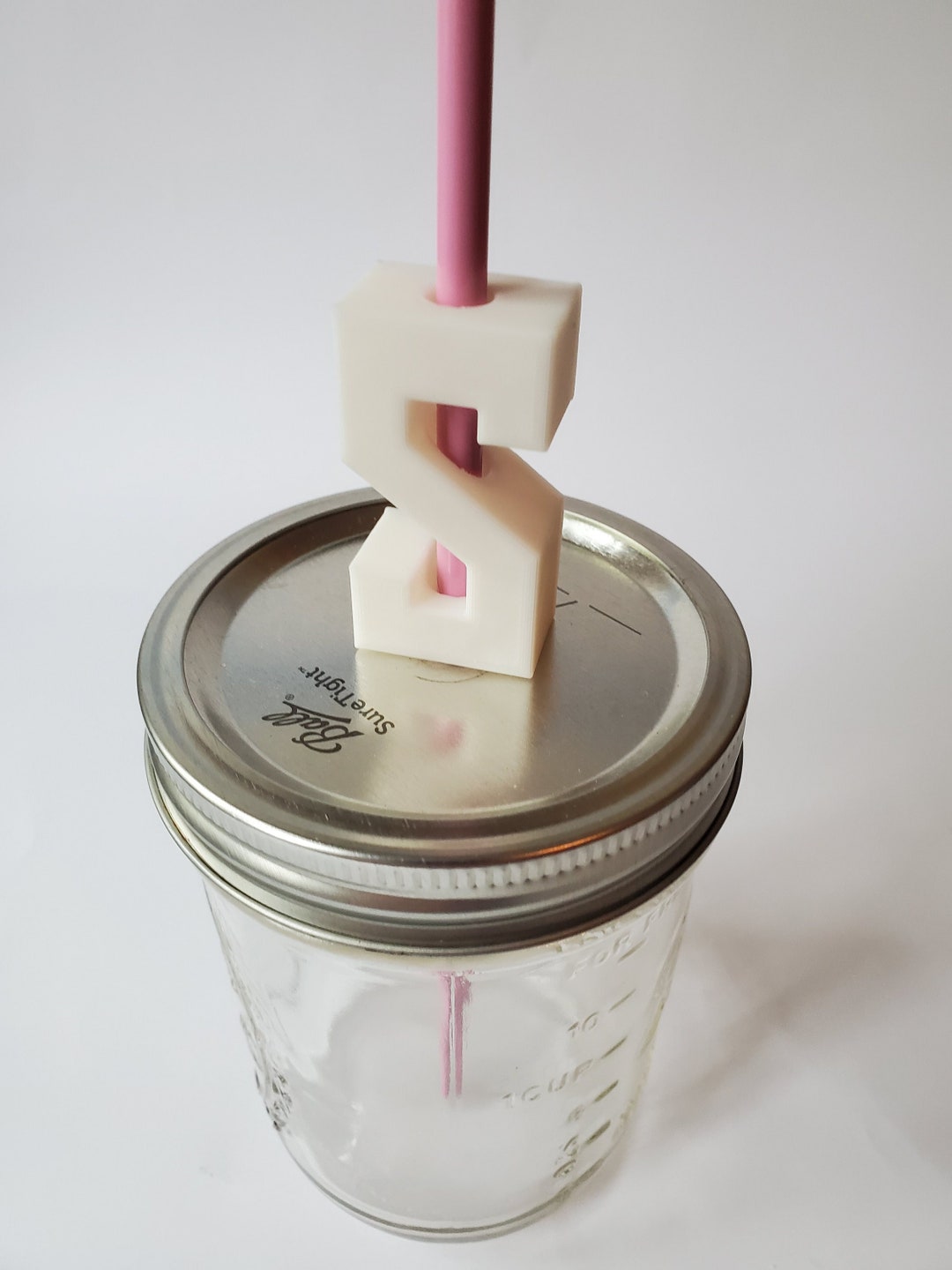 Letter Straw Topper Straw Buddy Alphabet Block Font-- Multiple Colors ...