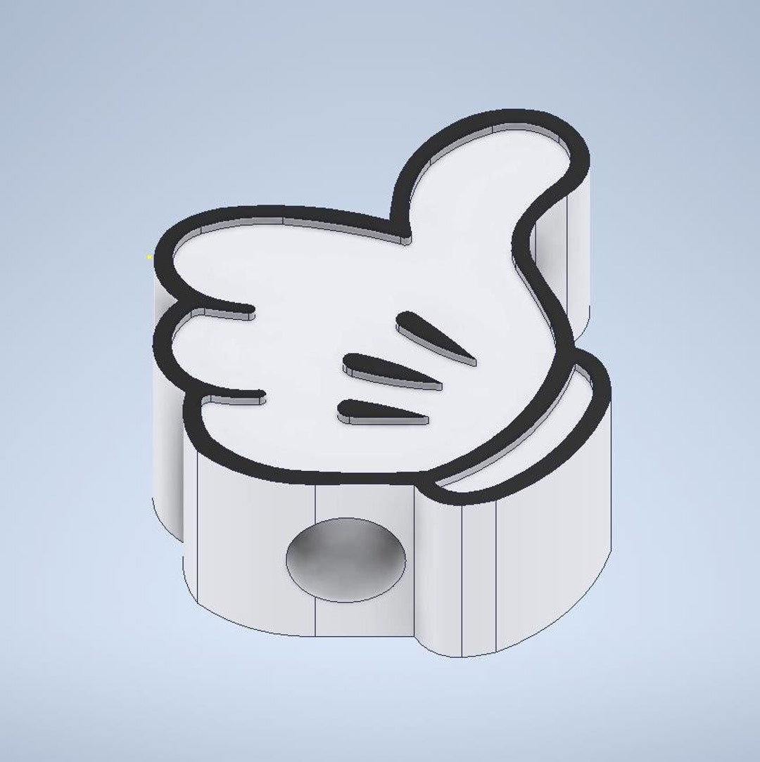 Mickey Glove Hand Thumbs up Straw Topper STL File for 3D Printing - Etsy