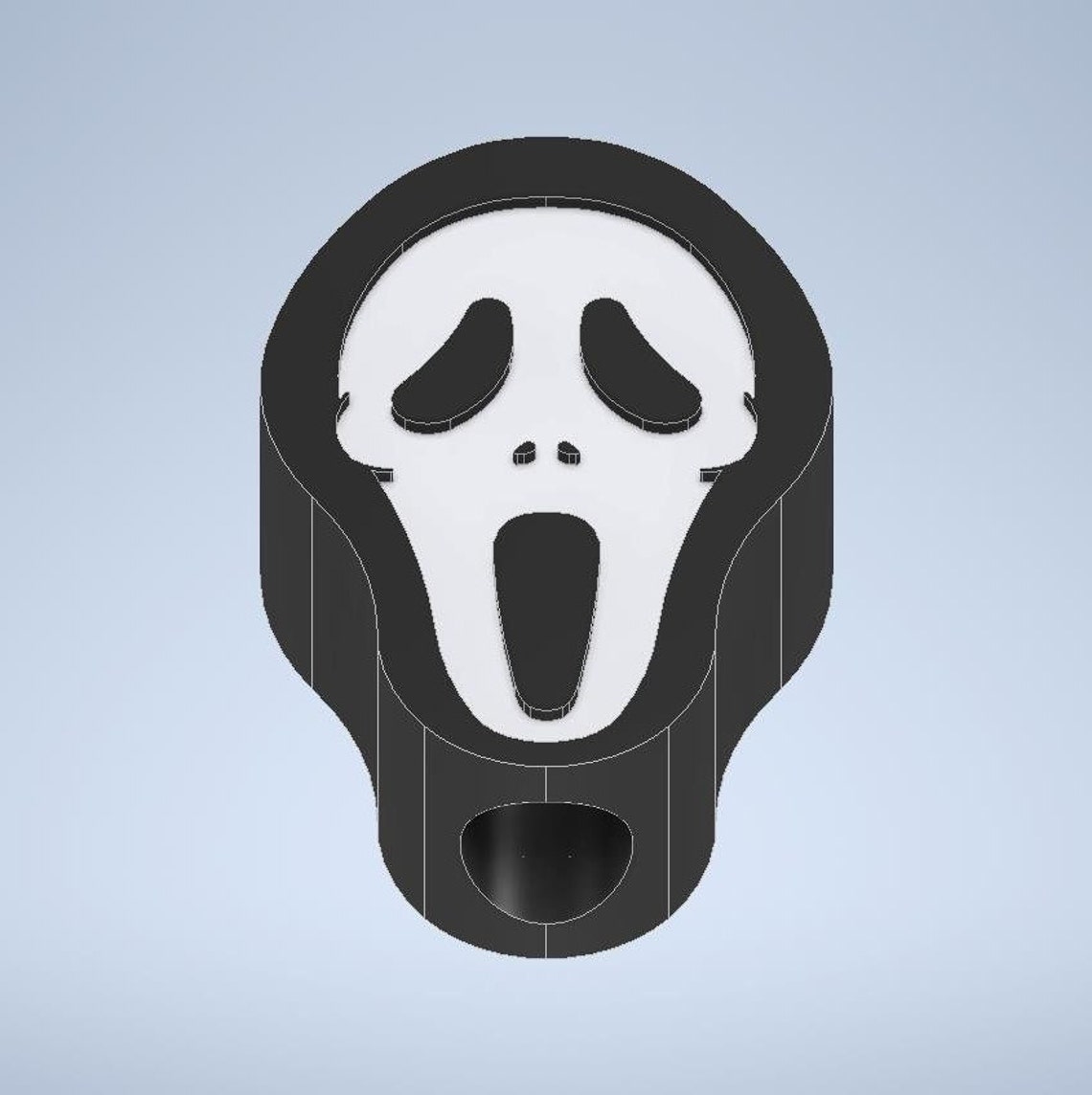 Scream Mask Straw Topper STL File for 3D Printing - Etsy