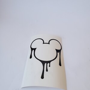 Mickey Mouse Drippy Open Vinyl Sticker Decal Multiple Colors - Etsy