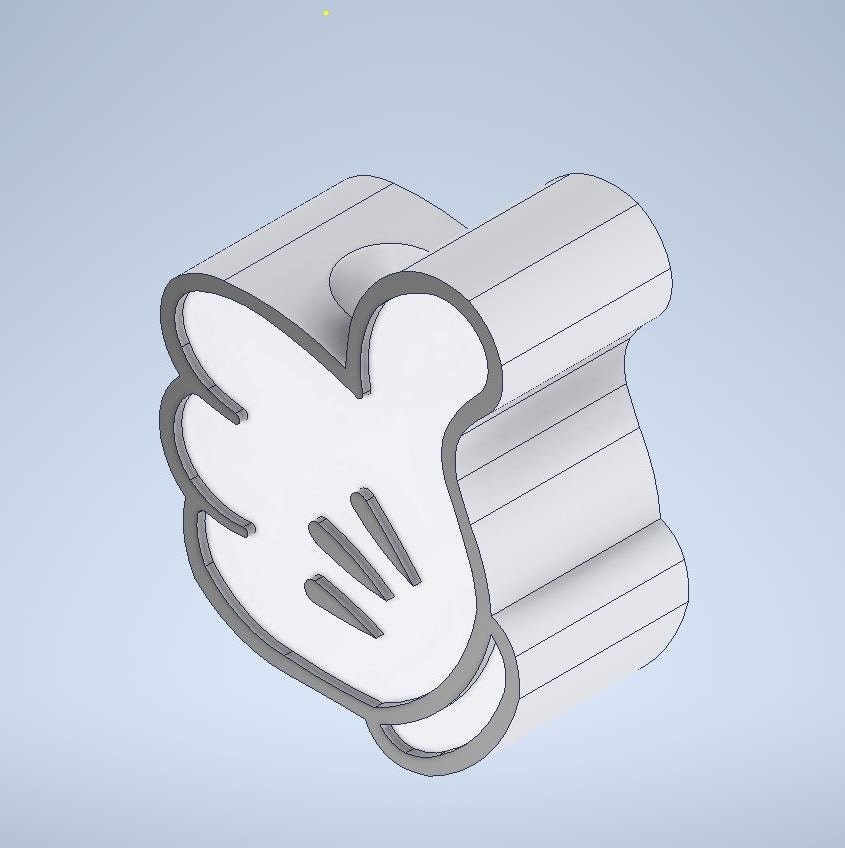 Mickey Glove Hand Thumbs up Straw Topper STL File for 3D - Etsy