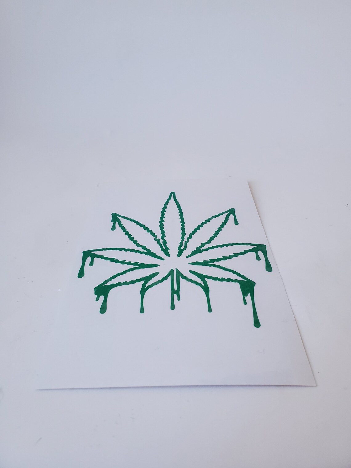 Drippy Marijuana Leaf Vinyl Sticker Decal Multiple Colors - Etsy