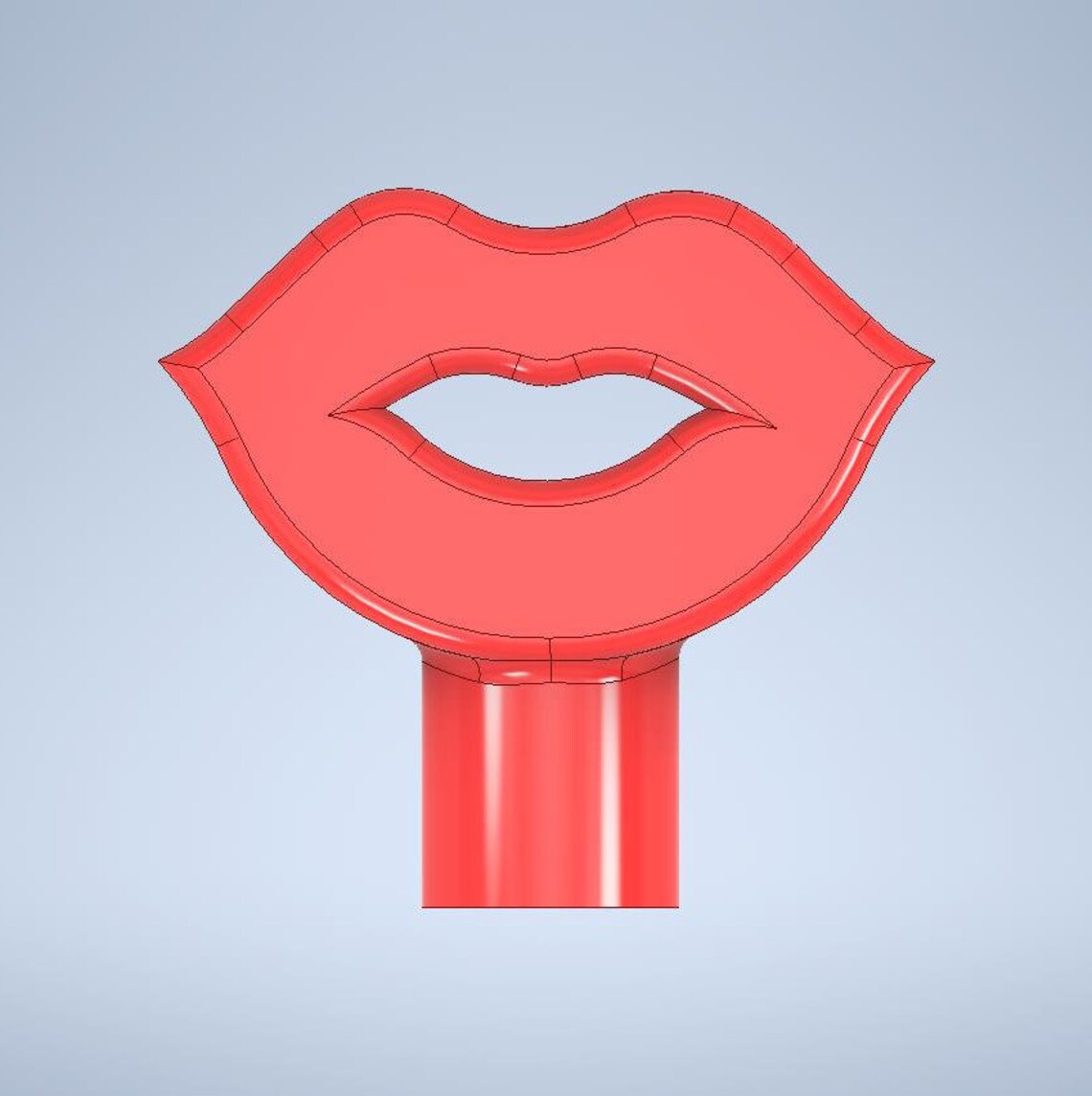 Lips Straw Cover STL File For 3D Printing | Etsy