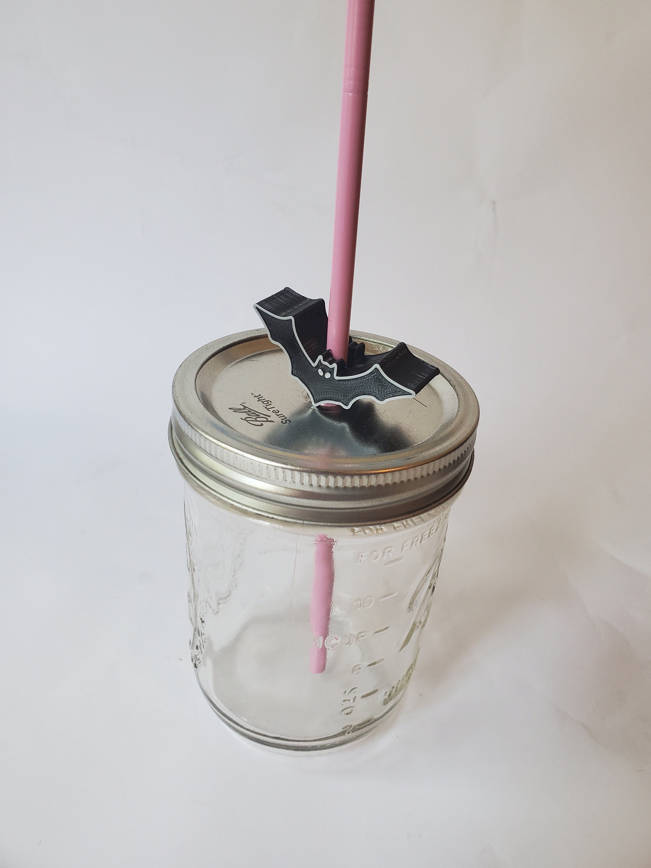 Bat Straw Topper Straw Buddy Dual Color - Etsy