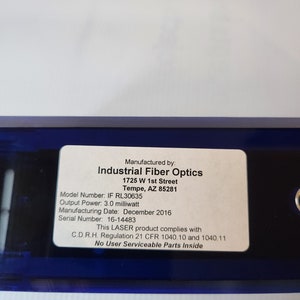 NEW Industrial Fiber Optics IF RL30635 - Diode Lab Laser 3.0 Mw / Class ...