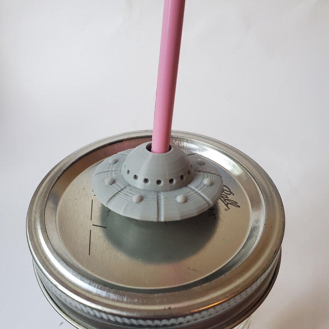 UFO Alien Straw Topper Straw Buddy -- Multiple Colors - Etsy