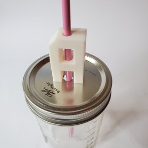 Letter Straw Topper Straw Buddy Alphabet Block Font-- Multiple Colors ...