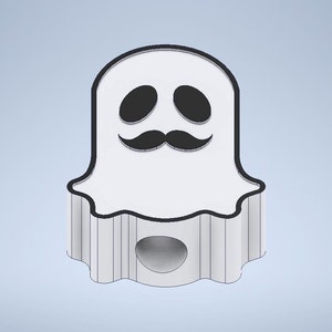 Mr. Ghost Straw Topper STL File for 3D Printing - Etsy